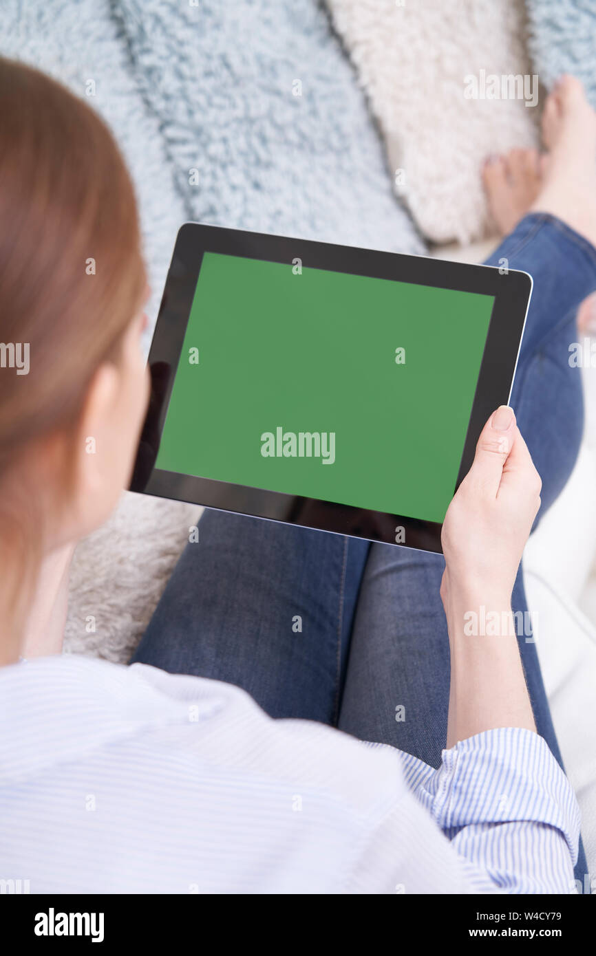 Watching tablet over the shoulder hi-res stock photography and images ...