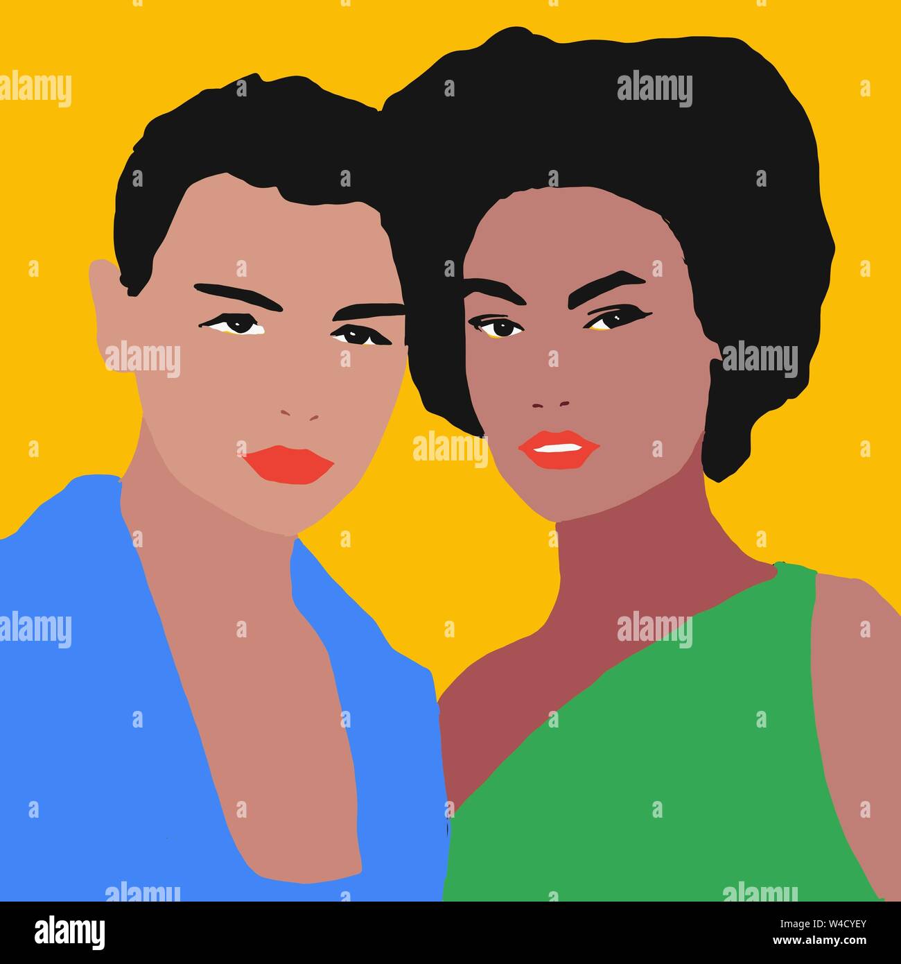 Multi-ethnic beauty. Different ethnicity women and girls: African ...