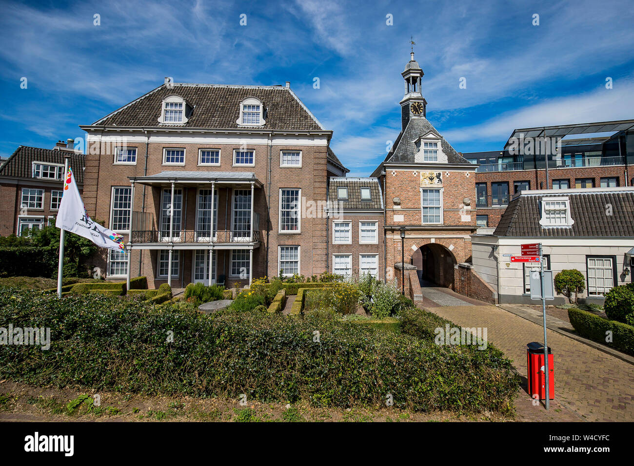 TIEL, city of Tiel, tourism, old buildings, stadhuis, city hall, church ...