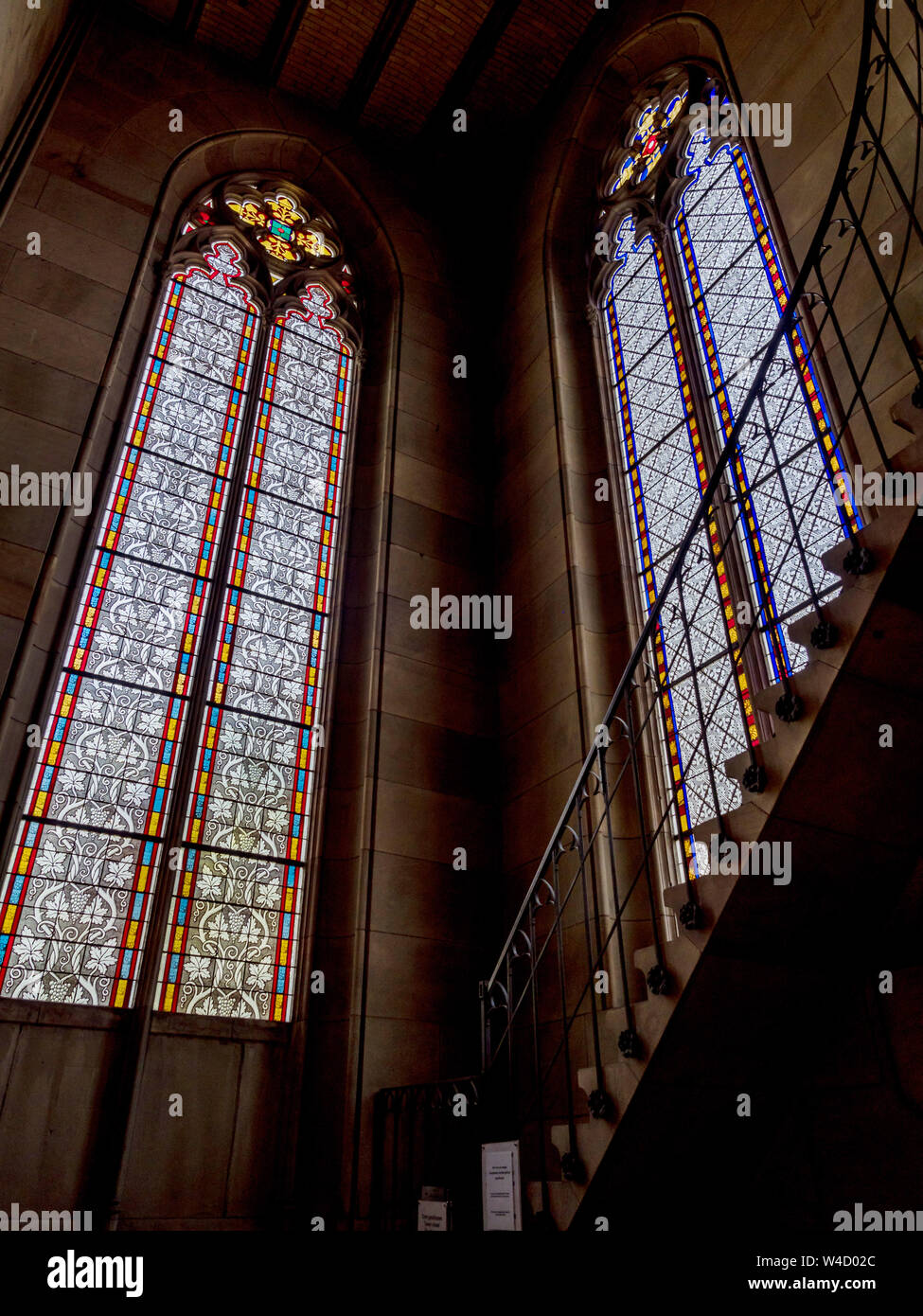Elisabeth church in Basel, interior view, majestic architecture, Swiss ...