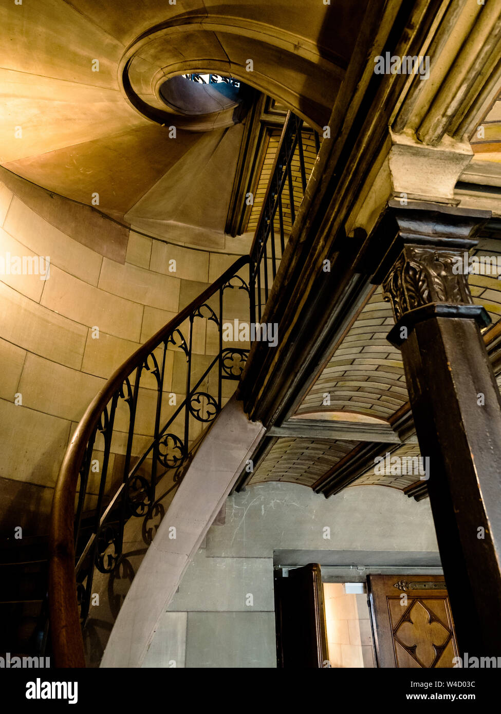 Elisabeth church in Basel, interior view, majestic architecture, Swiss ...