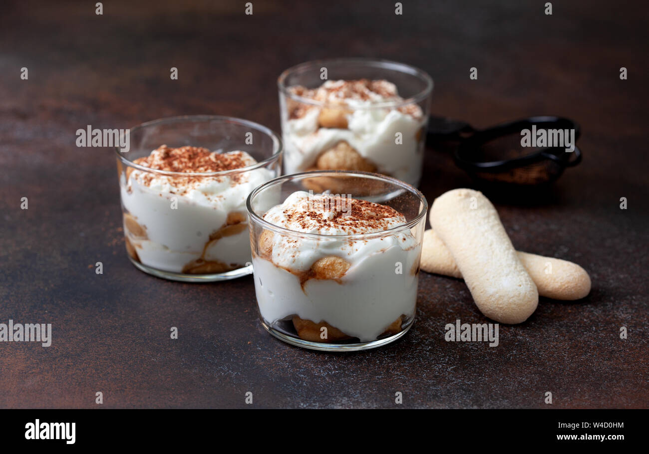 Tiramisu in glass hi-res stock photography and images - Alamy