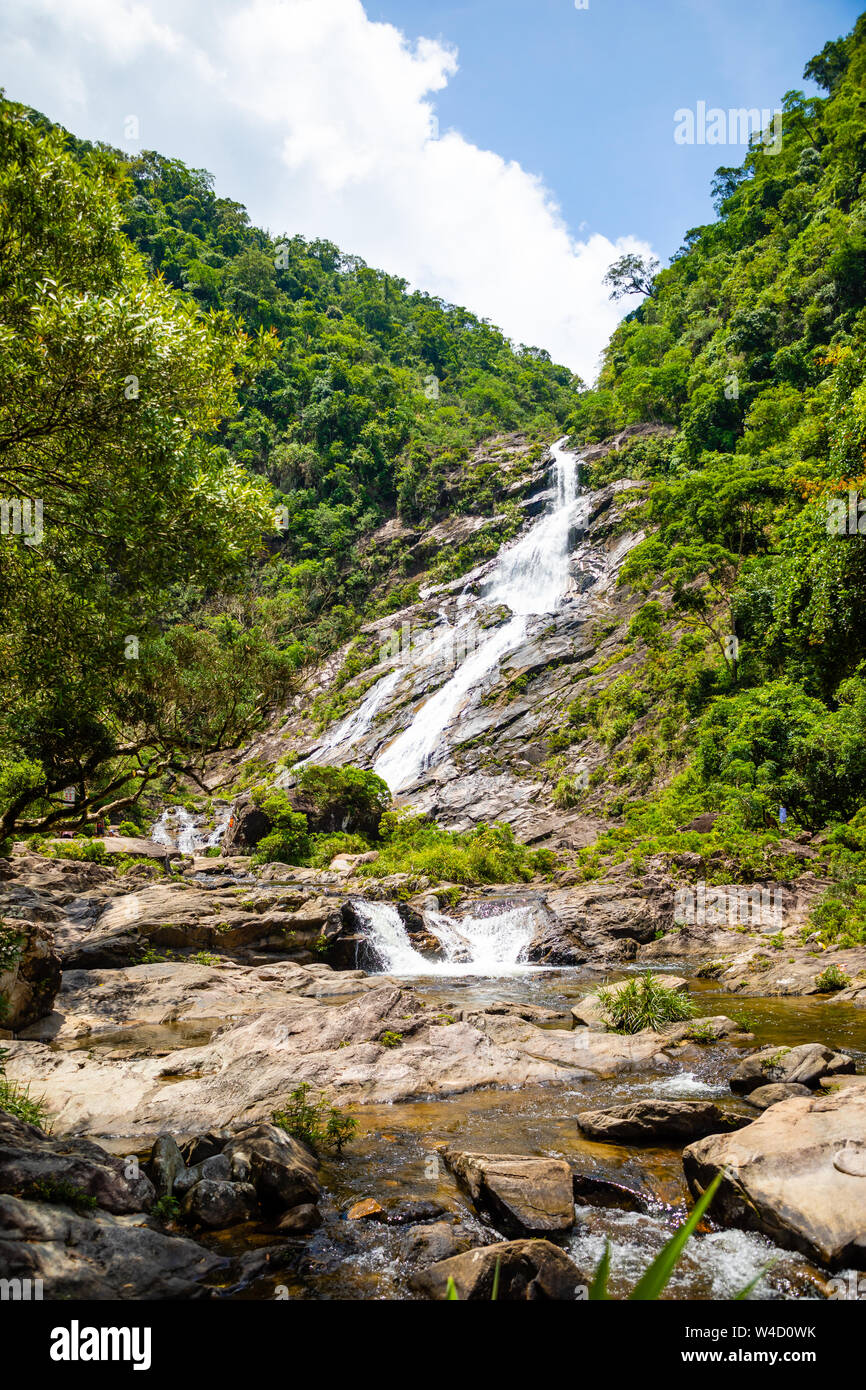Tonanri Waterfall Landscape, nature of the southern part of Hainan ...