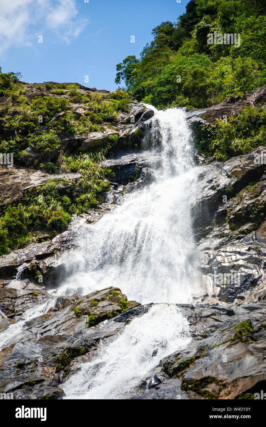 Tonanri Waterfall Landscape, nature of the southern part of Hainan ...