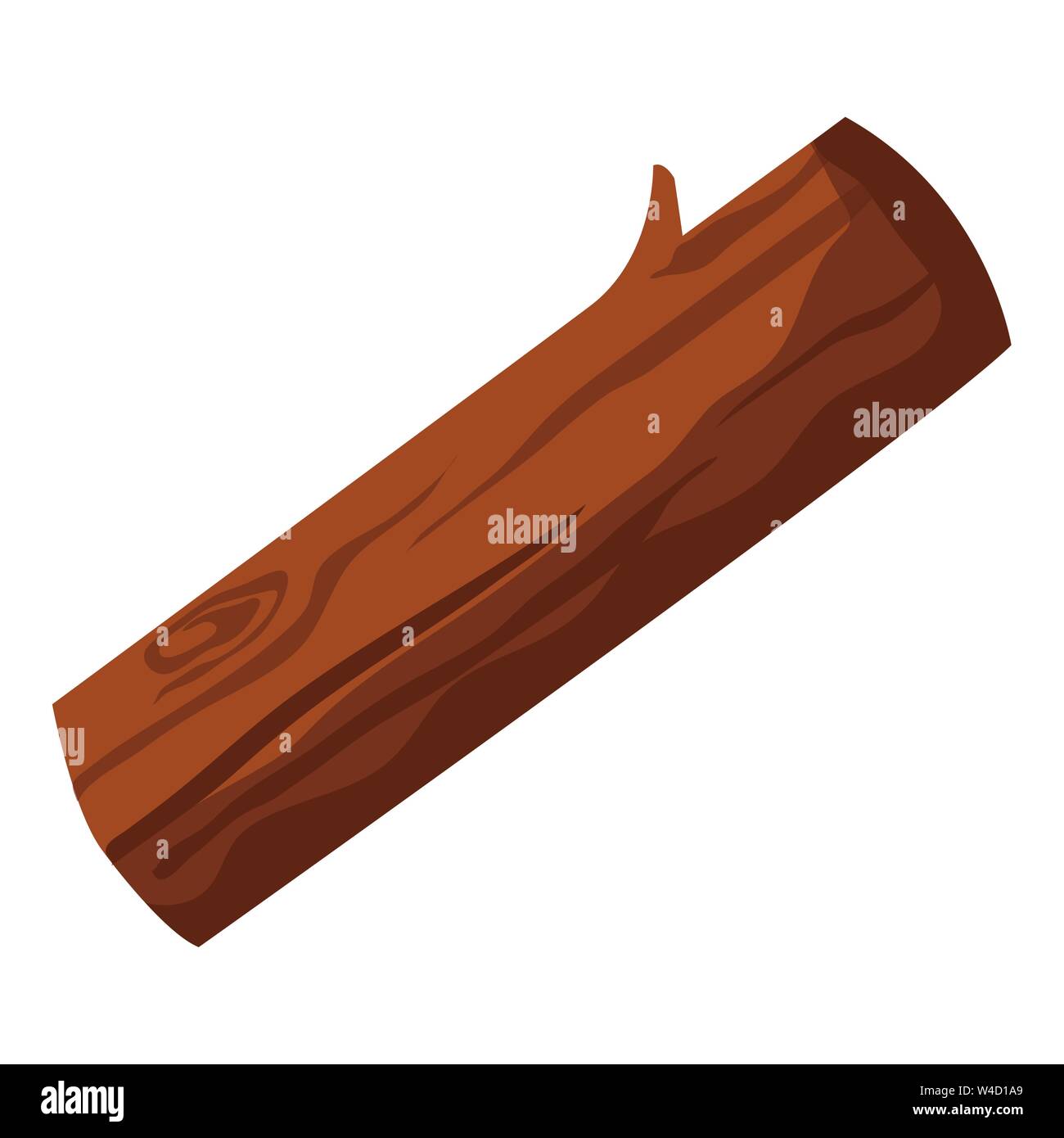 wooden trunk icon on white background vector illustration Stock Vector ...