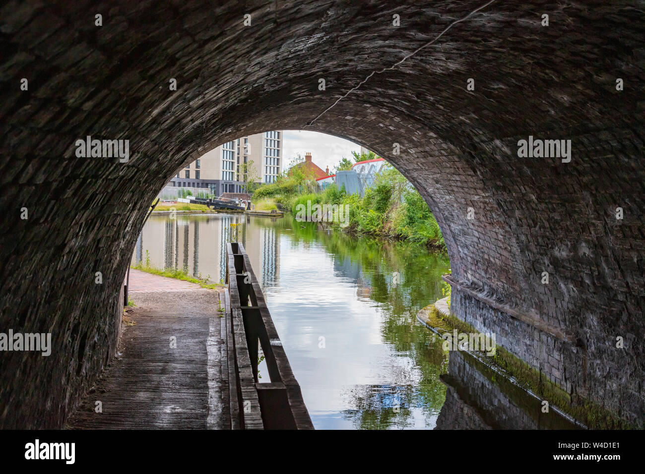 The Ashted Tunnel and Lock on the Digbeth Branch Canal, wild flowers ...