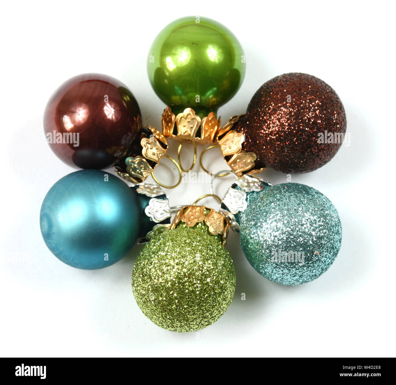 Colorful Christmas baubles Stock Photo - Alamy