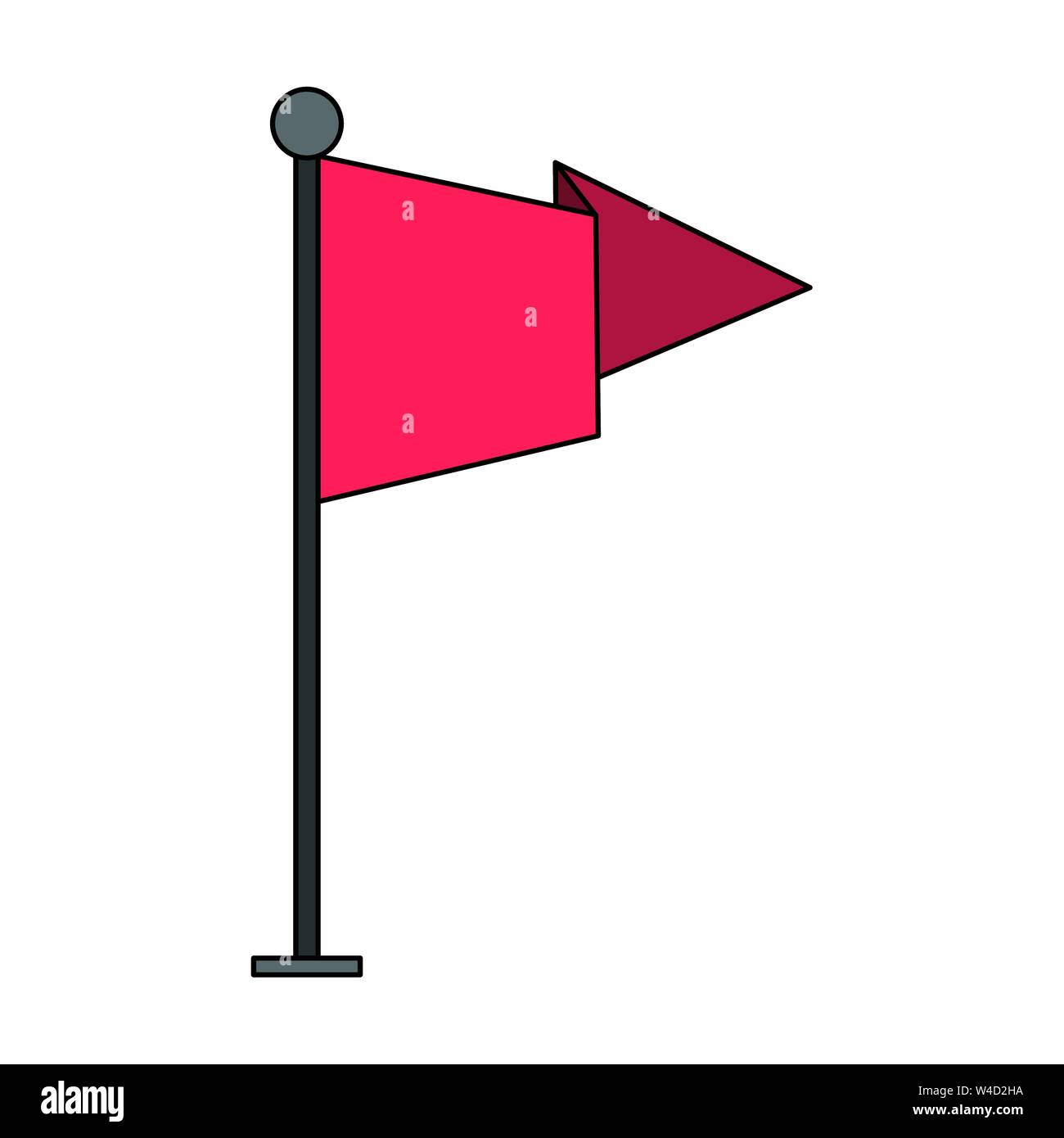 flag pennant emblem symbol cartoon Stock Vector Image & Art - Alamy