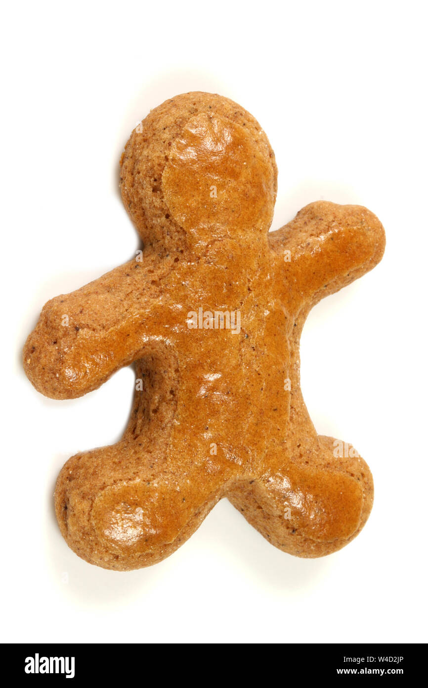 Gingerbread man isolated Stock Photo - Alamy
