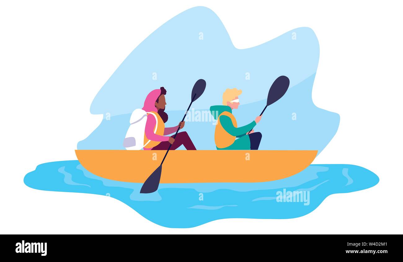 Female rowing boat Cut Out Stock Images & Pictures - Alamy