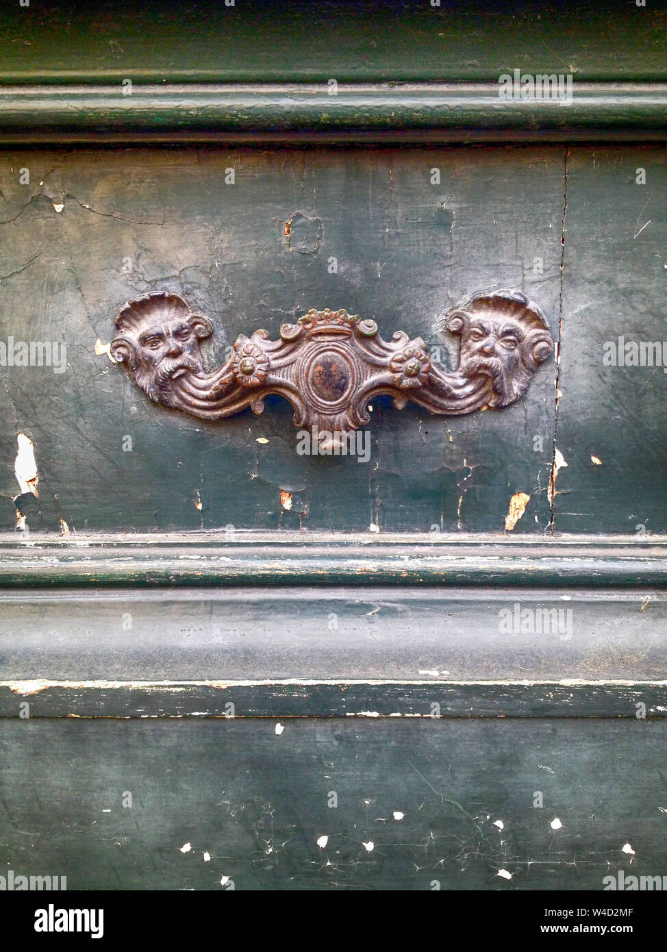 handle detail of a door in Rome Stock Photo - Alamy