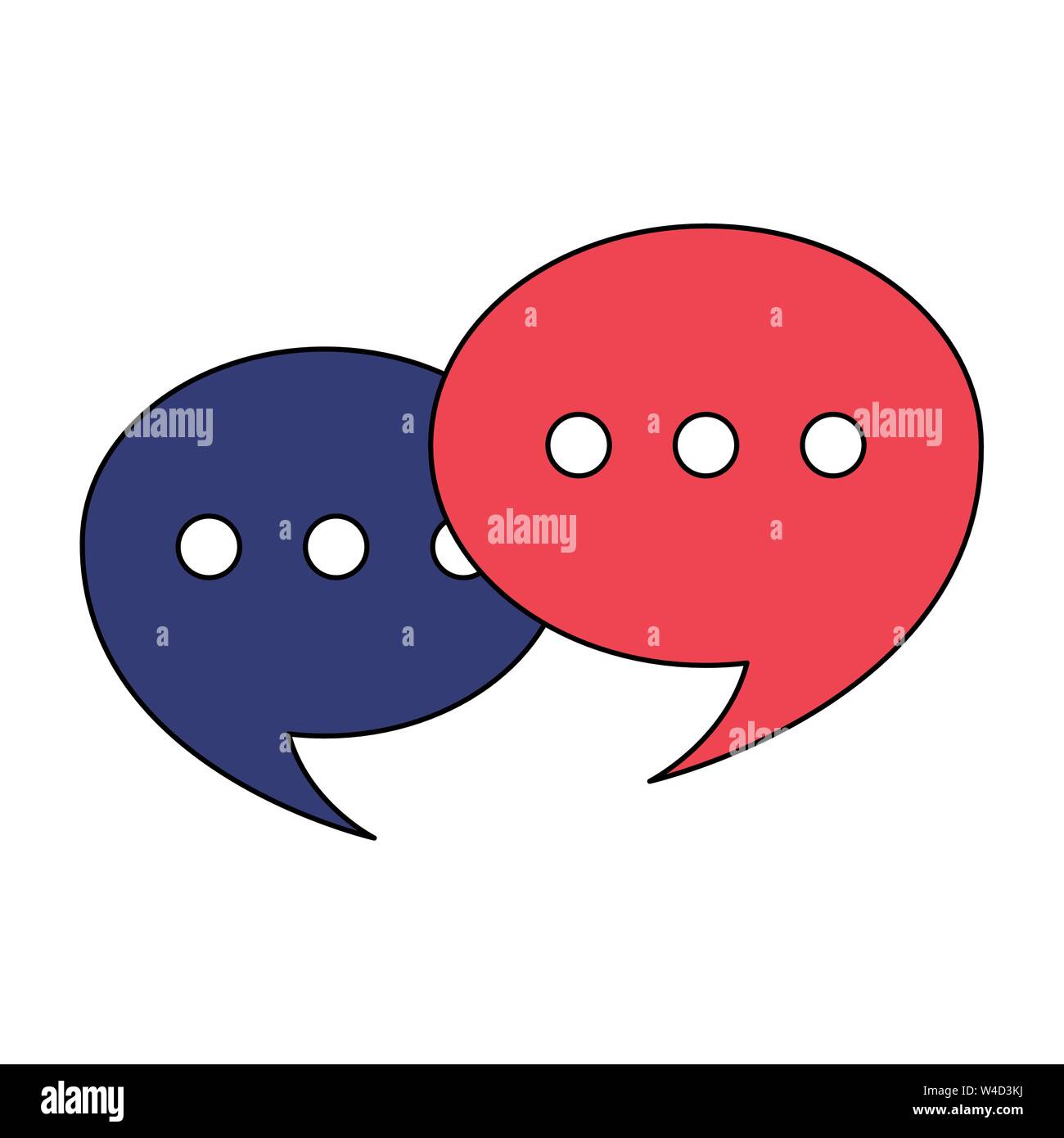 chat comic speech bubbles cartoon Stock Vector Image & Art - Alamy