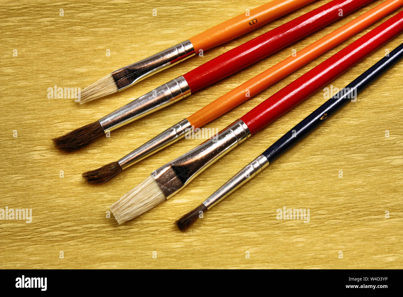 Paint brushes collection Stock Photo - Alamy