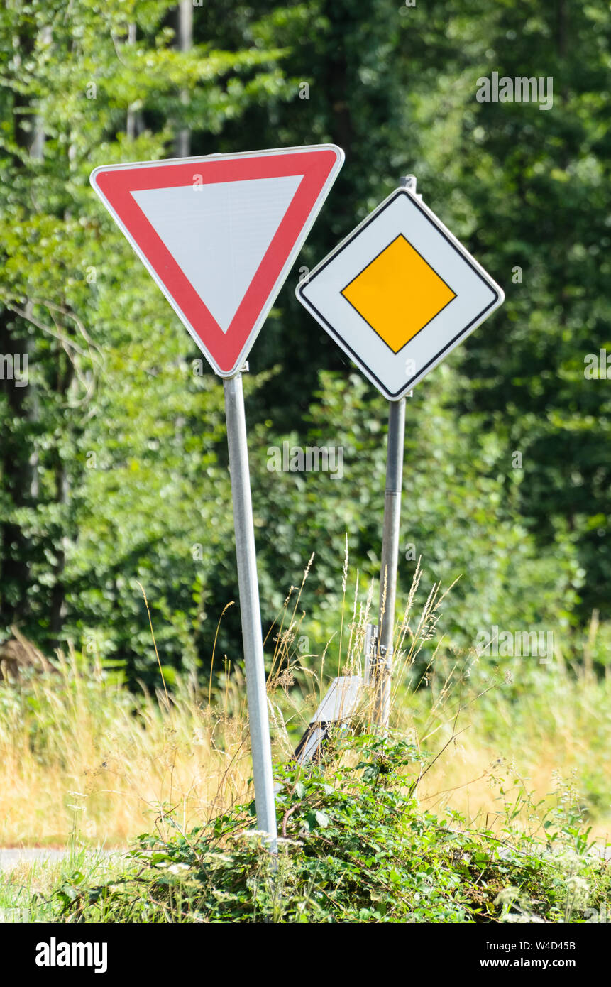 Road signs signs germany bavaria hi-res stock photography and images ...