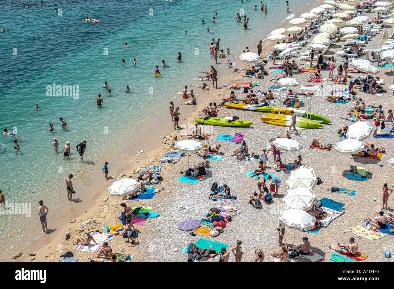 Banje beach boat hi-res stock photography and images - Alamy