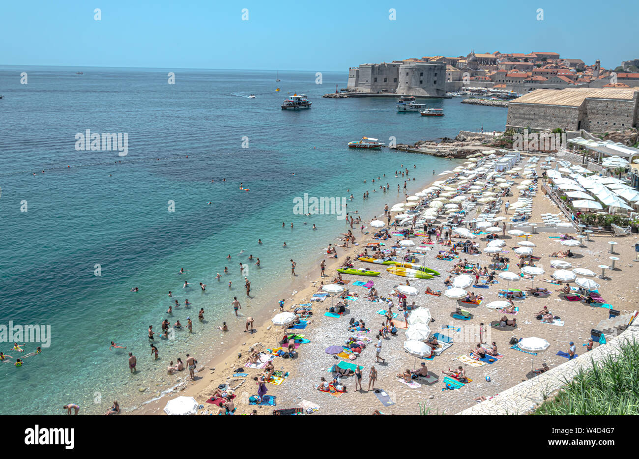 Dubrovnik famous beach banje hi-res stock photography and images - Alamy