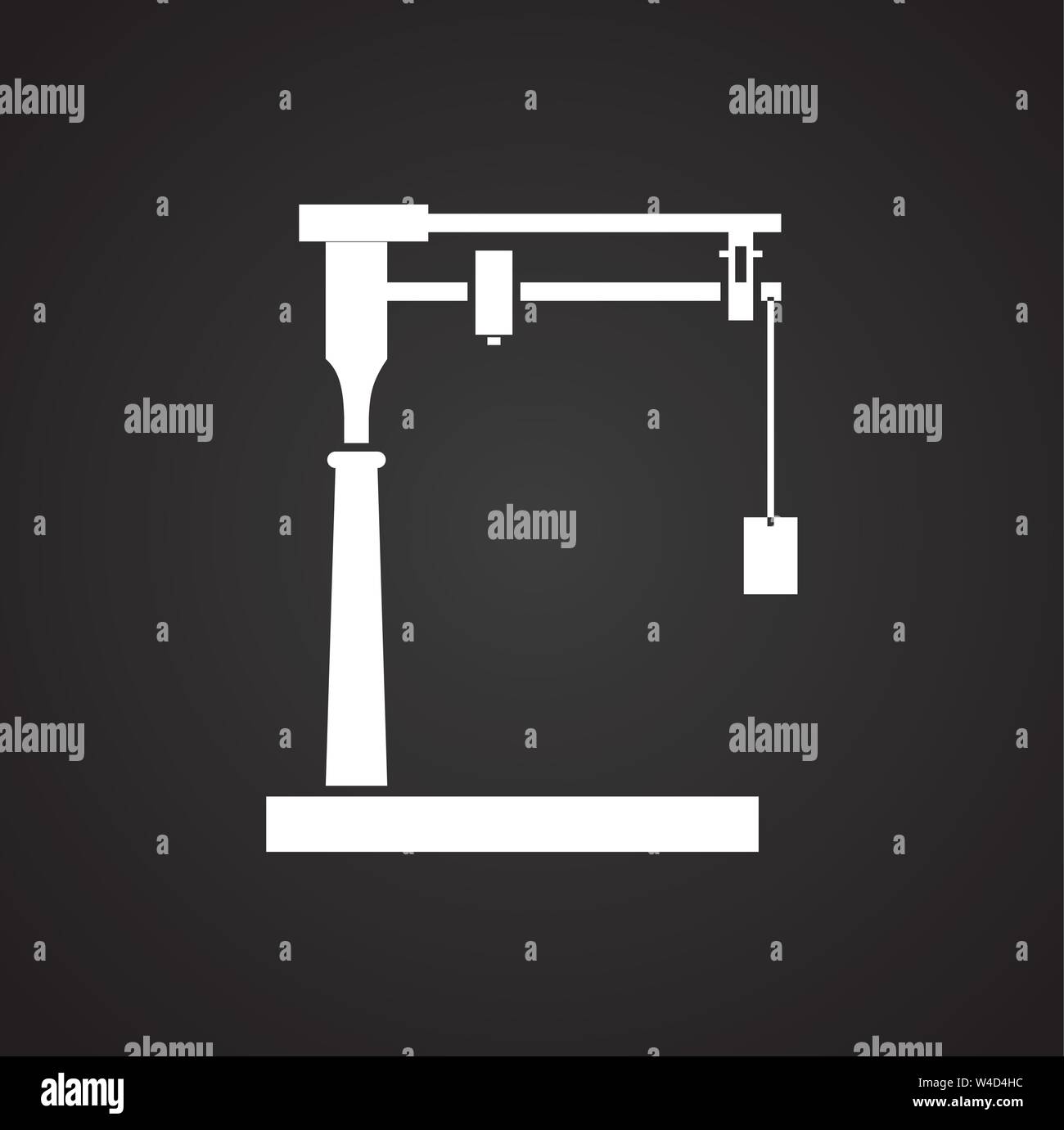 Scale related icon on background for graphic and web design. Simple ...