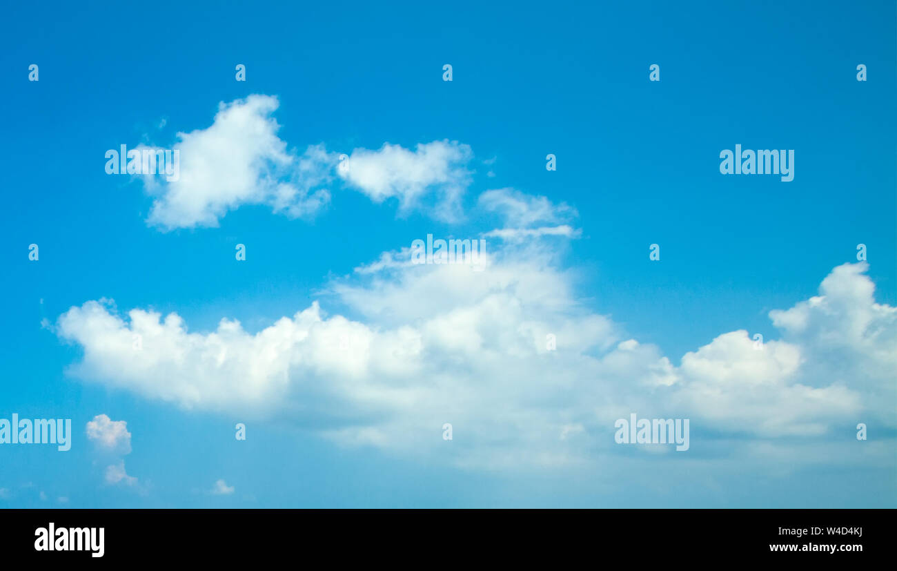 Blue sky clouds background. Beautiful landscape with clouds on sky ...