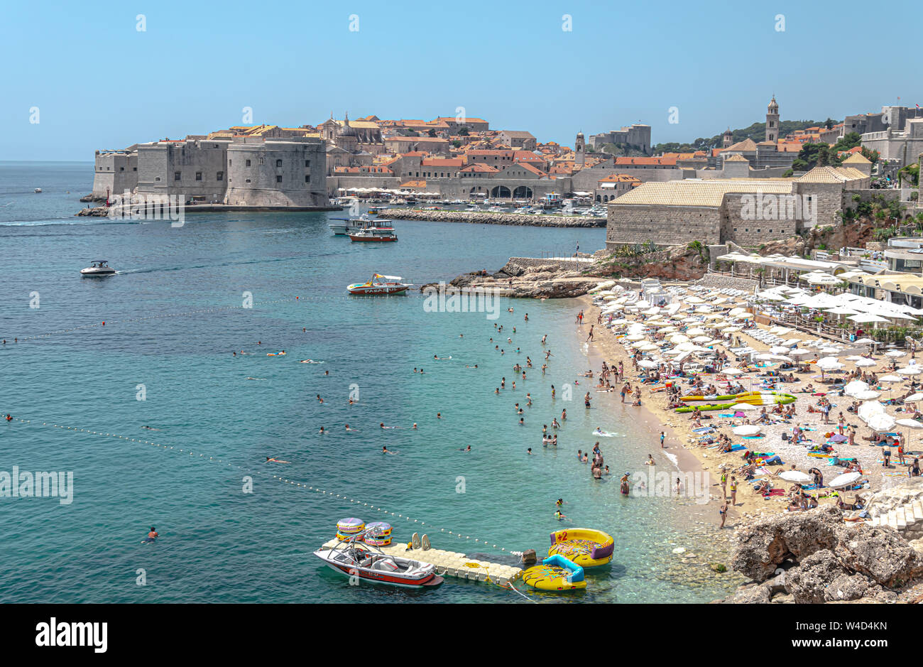Banje beach boat hi-res stock photography and images - Alamy