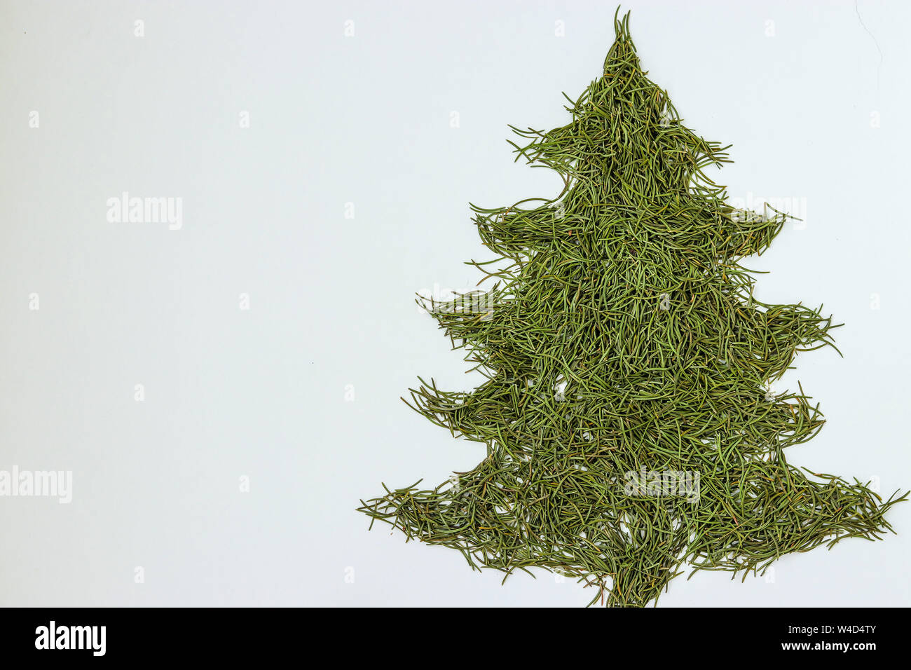Fir tree - symbol of Christmas and New Year, stylization shape made ...