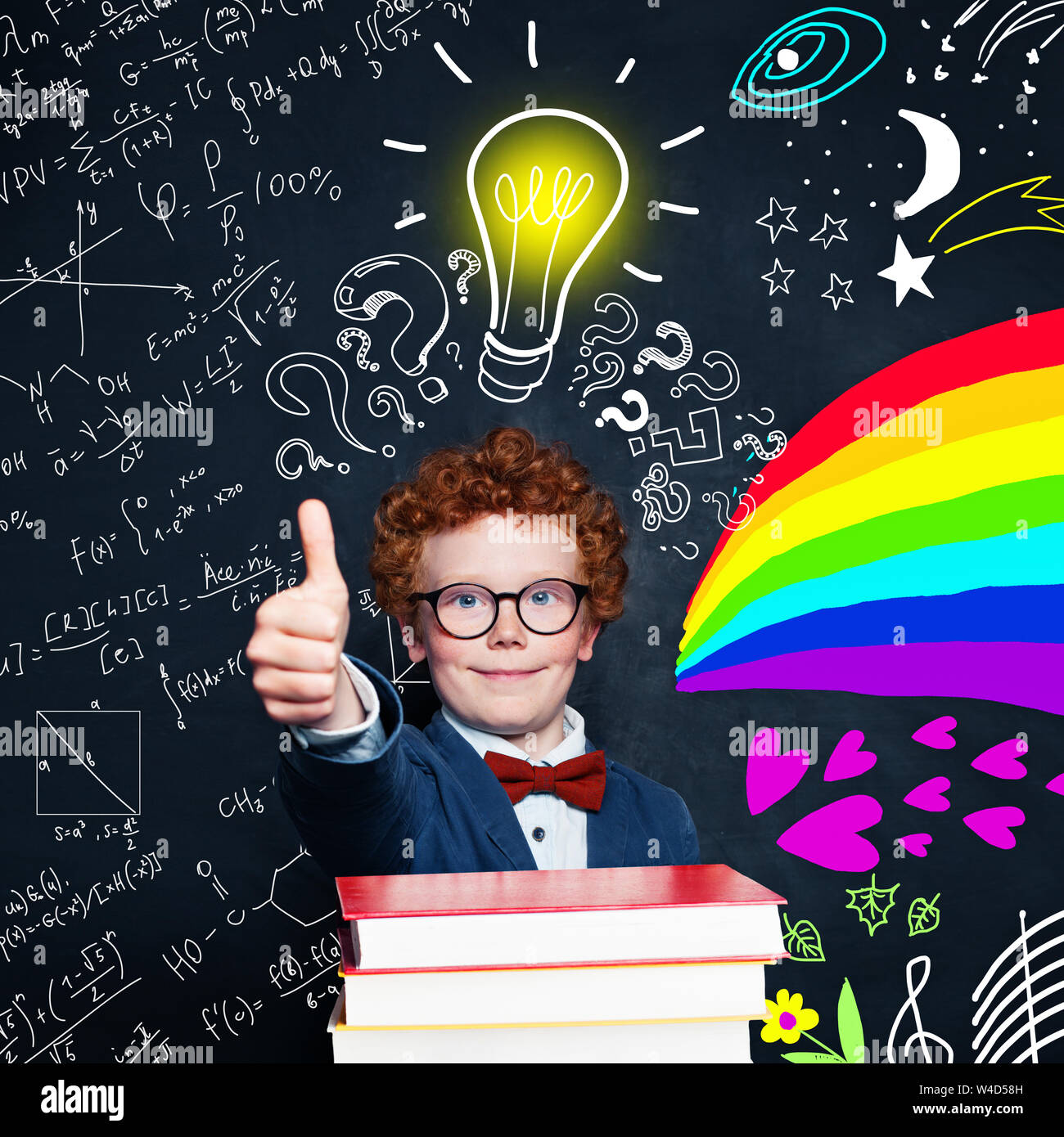 Smart child hi-res stock photography and images - Alamy