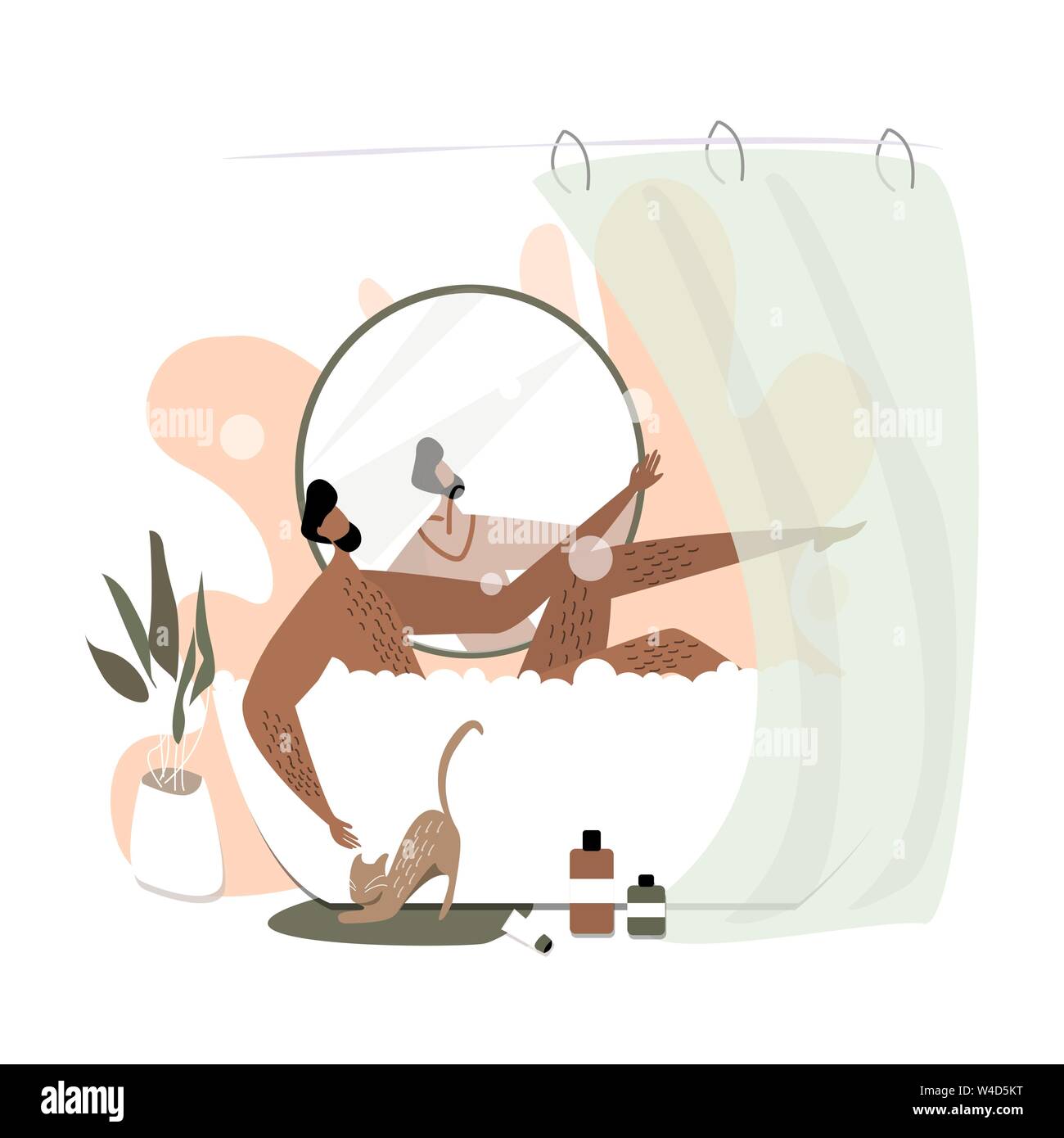 African man shower Stock Vector Images - Alamy