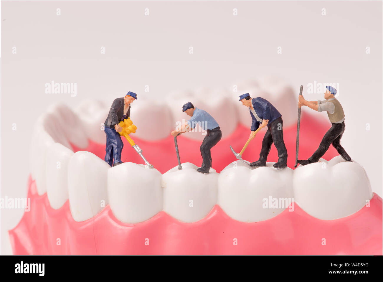 miniature people and dental model,dental care concept Stock Photo - Alamy