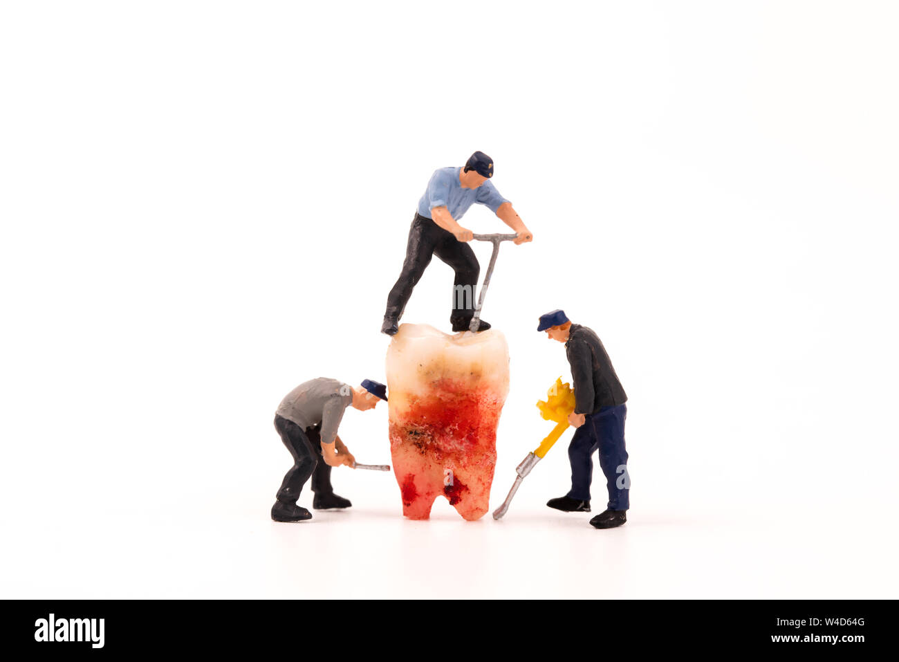 miniature figure people with dental model Stock Photo - Alamy
