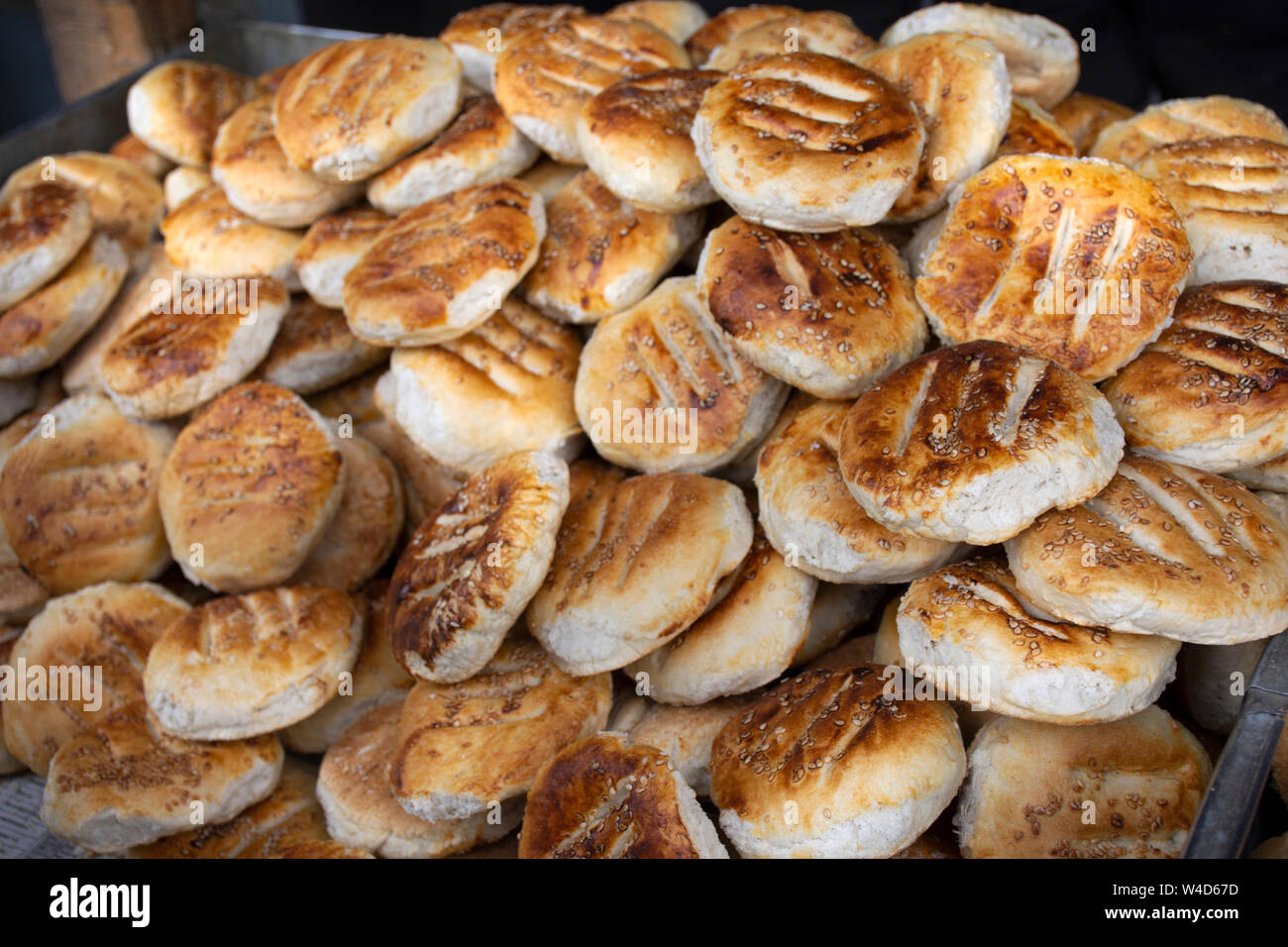 Bread of Indian and tibetan people style for sale at Leh Ladakh village ...