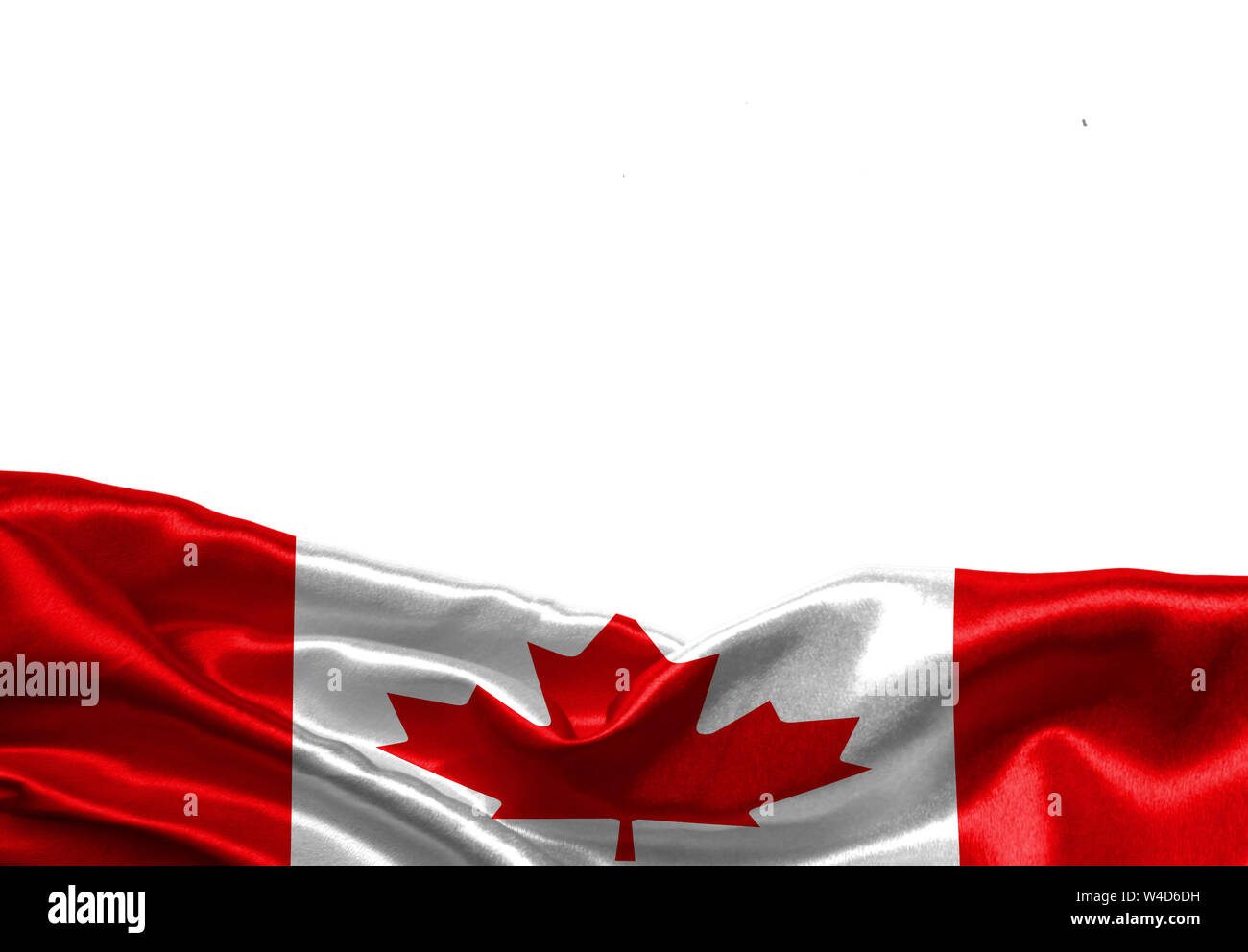 Canada flag isolated on white background with place for your text Stock ...