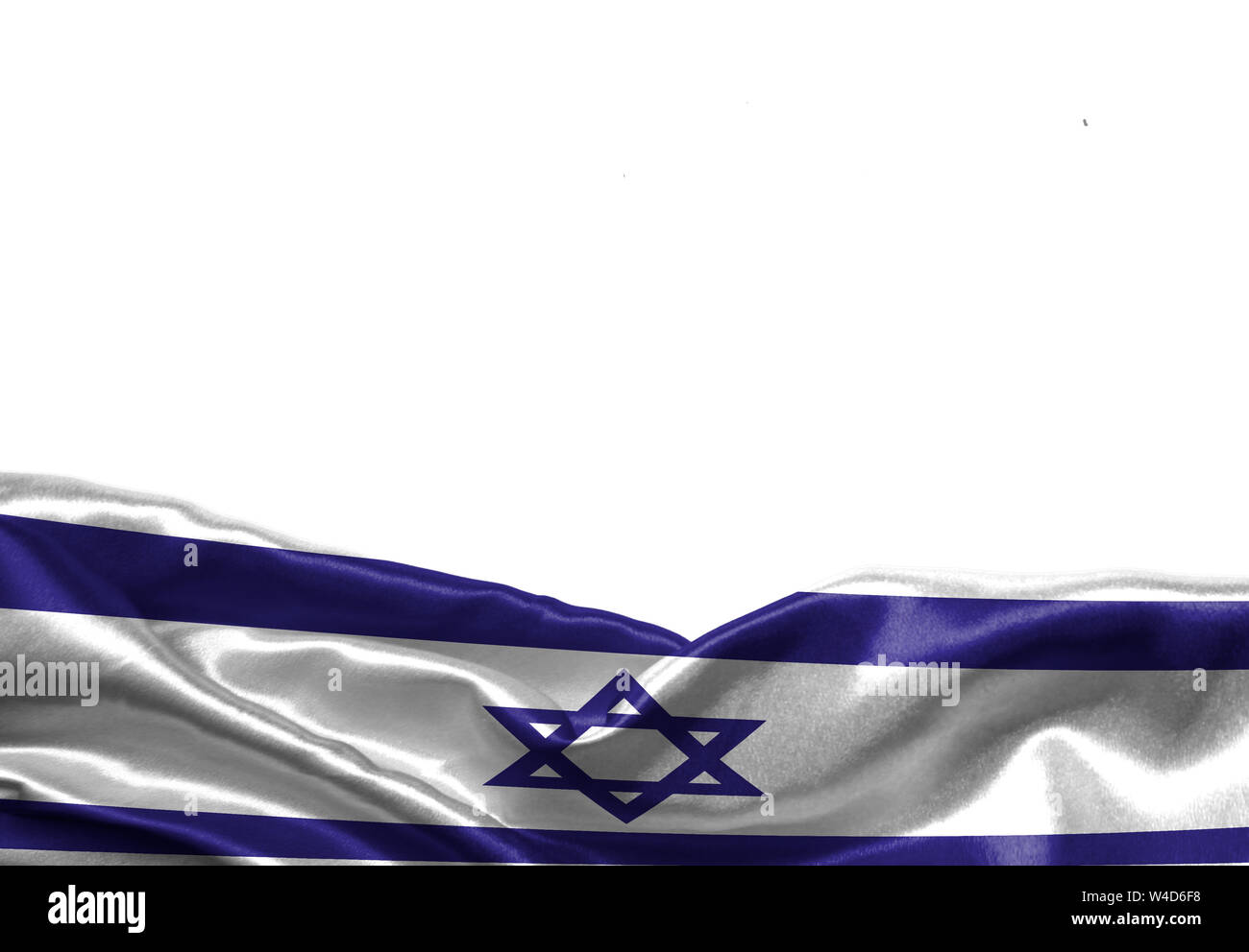 Israel flag isolated on white background with place for your text Stock ...