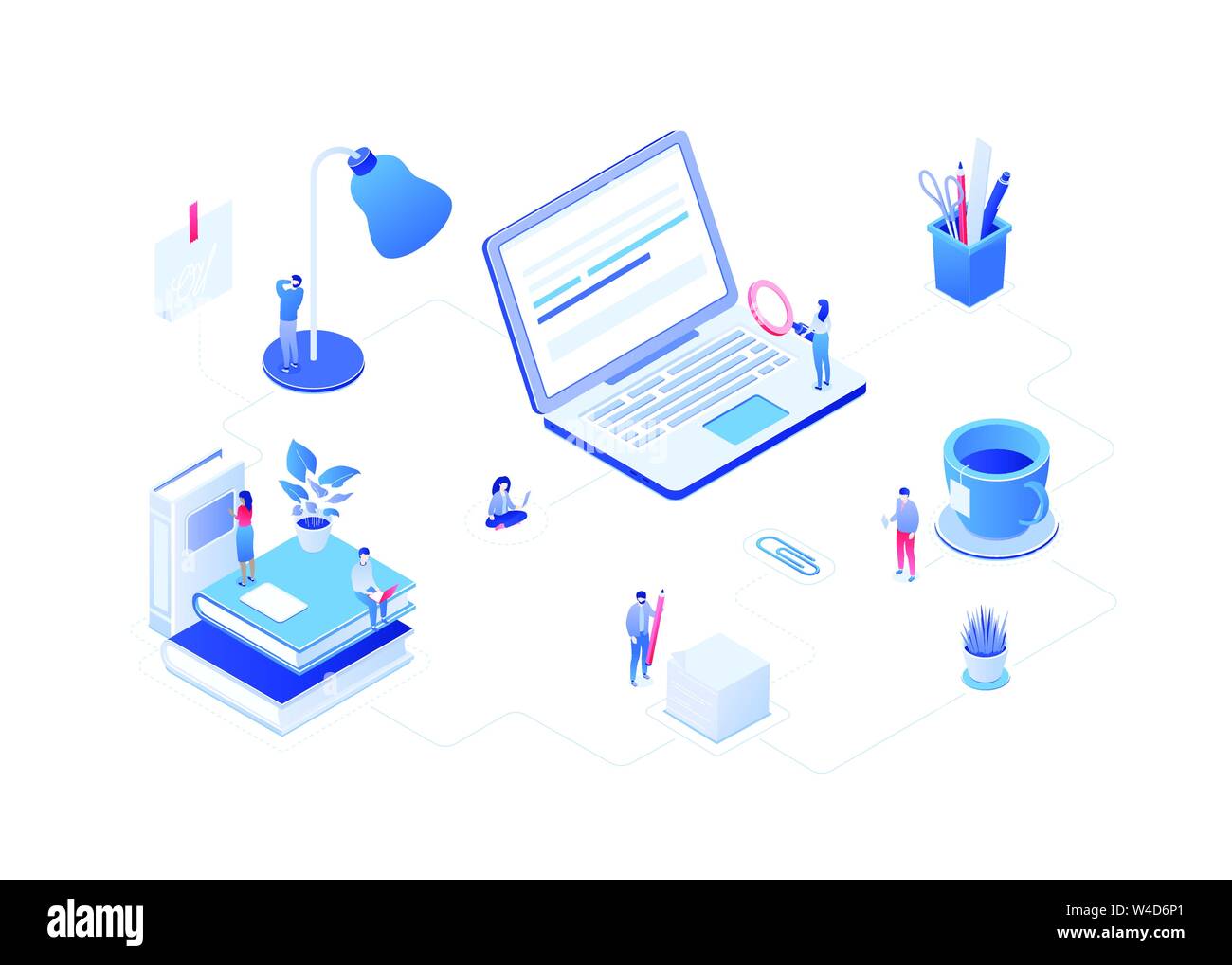 Work process graphic Stock Vector Images - Alamy