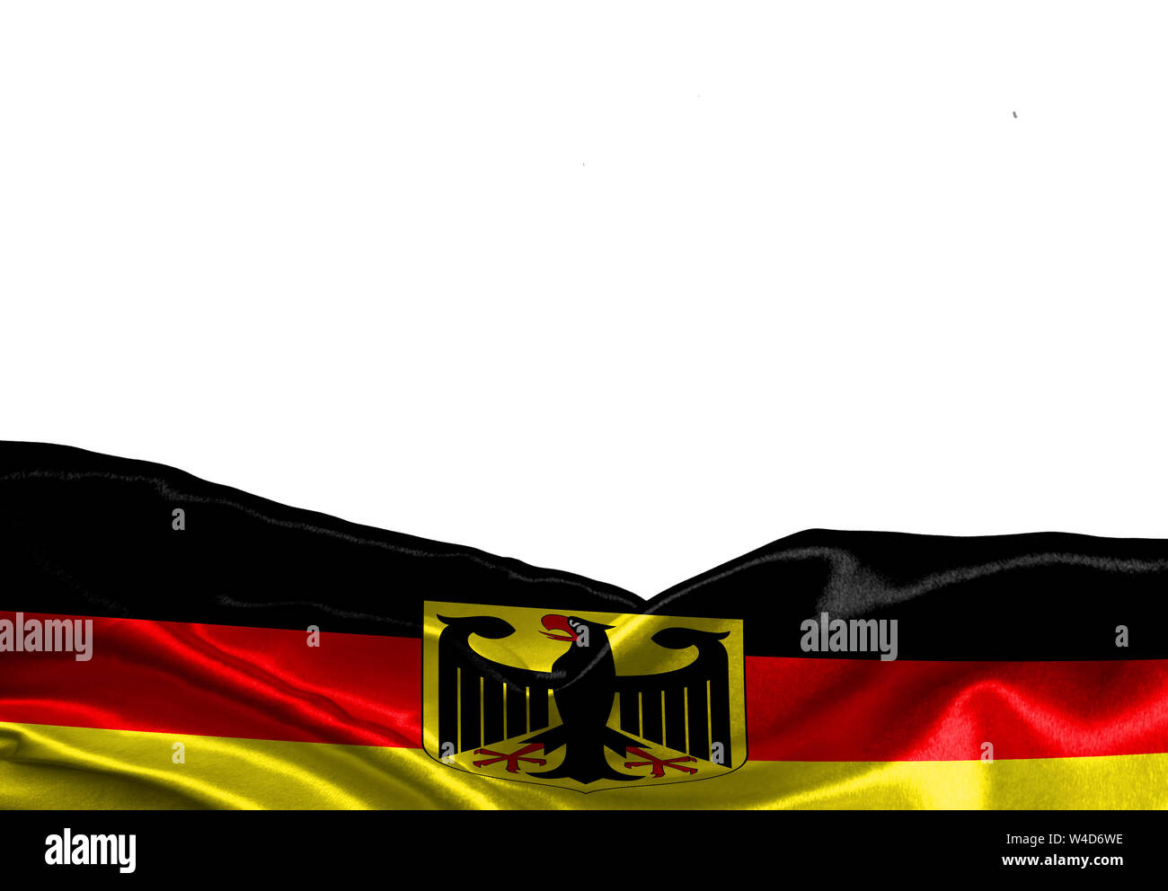 Germany flag isolated on white background with place for your text ...