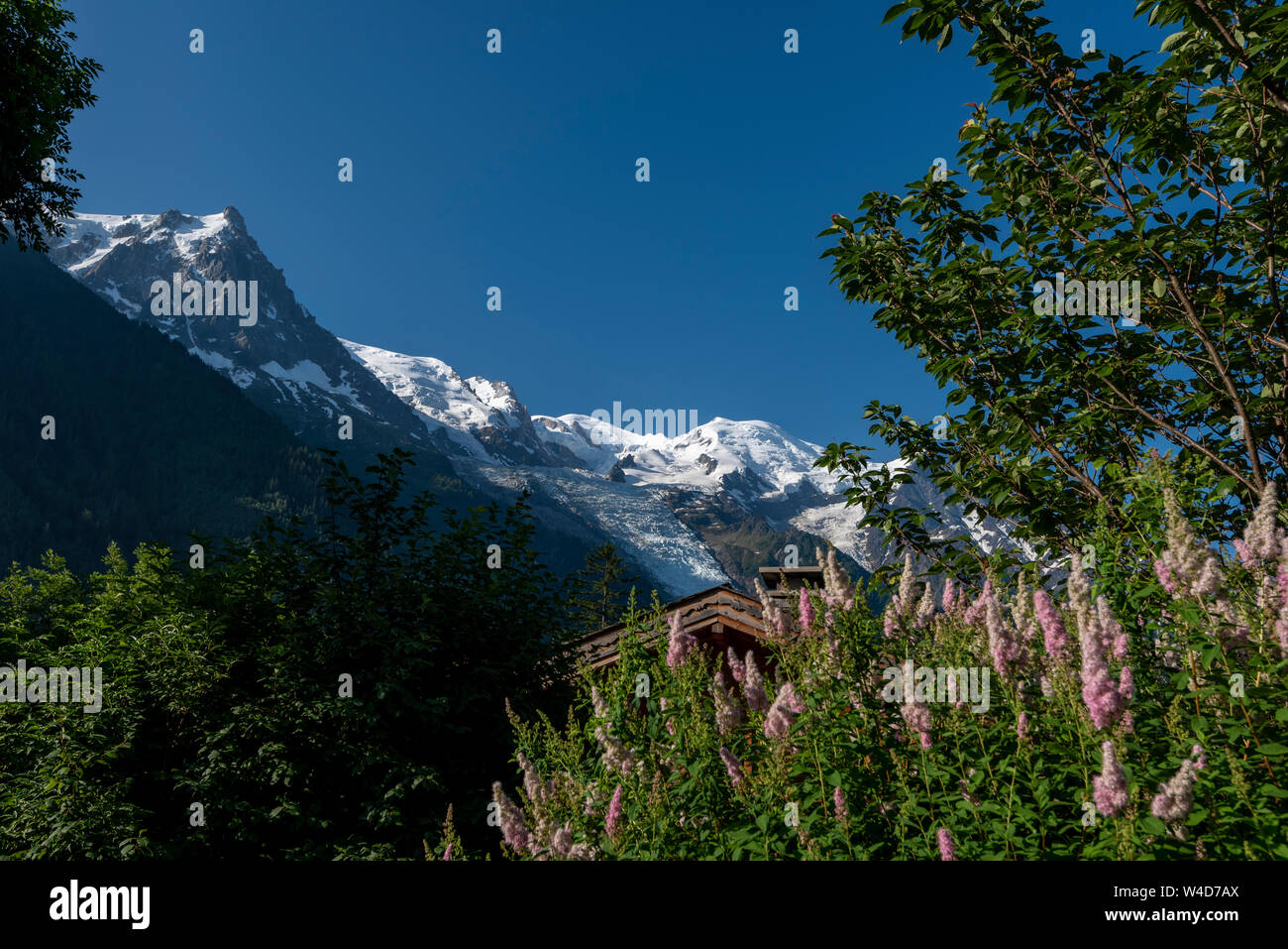 A Wooden Chalet In The French Alps; Chamonix-Mont-Blanc Rhone-Alpes ...