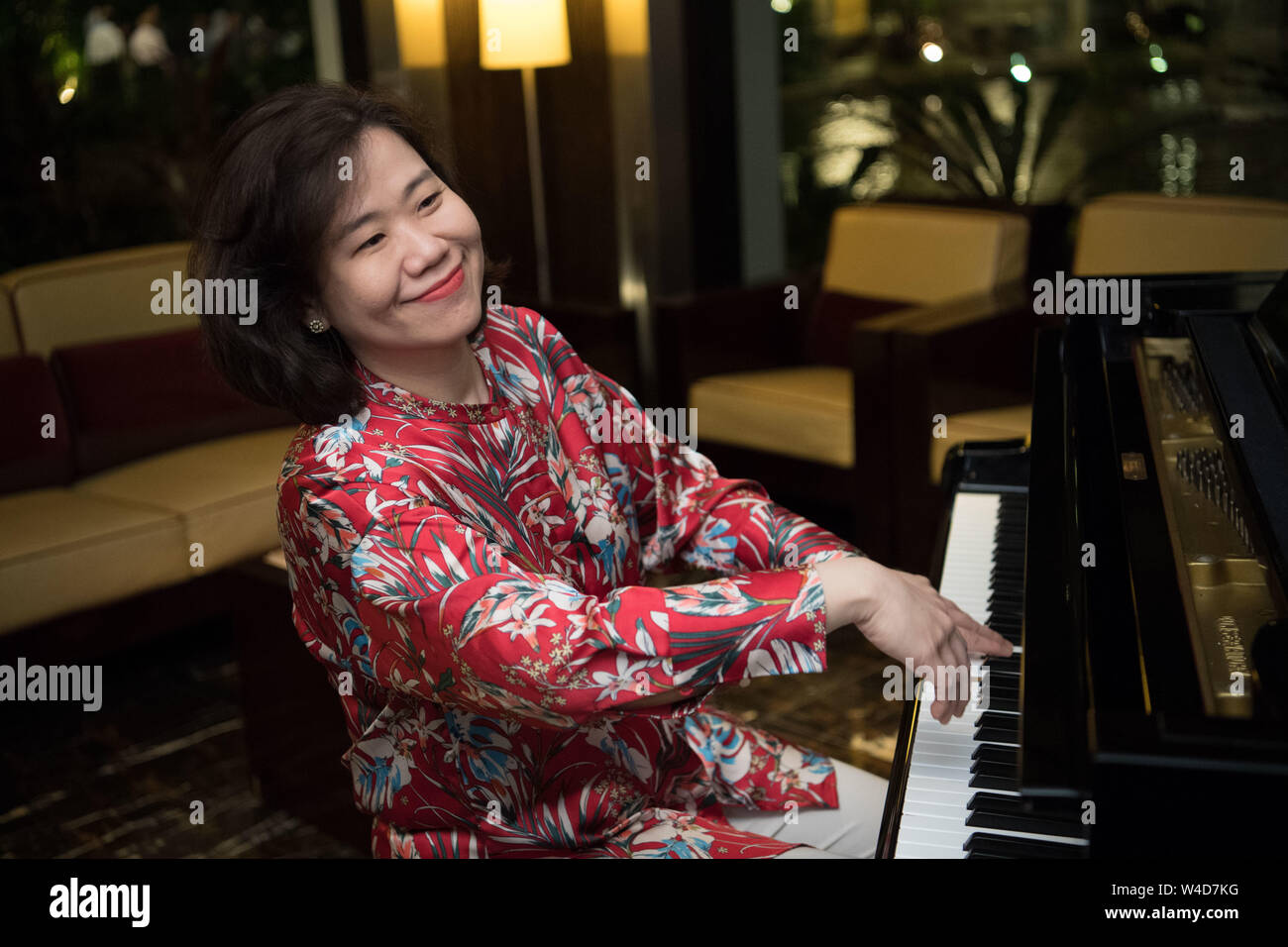 Kuala Lumpur, Malaysia. 15th July, 2019. Malaysian pianist Claudia Yang ...