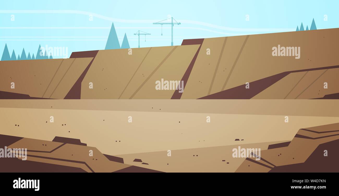 Horizontal landscape mining Stock Vector Images - Alamy