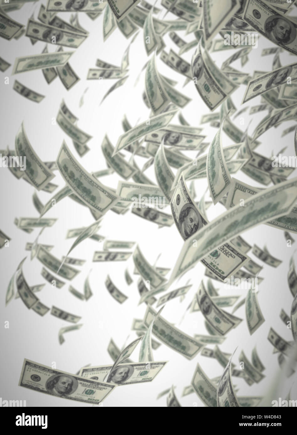 Falling US Dollars Stock Photo - Alamy