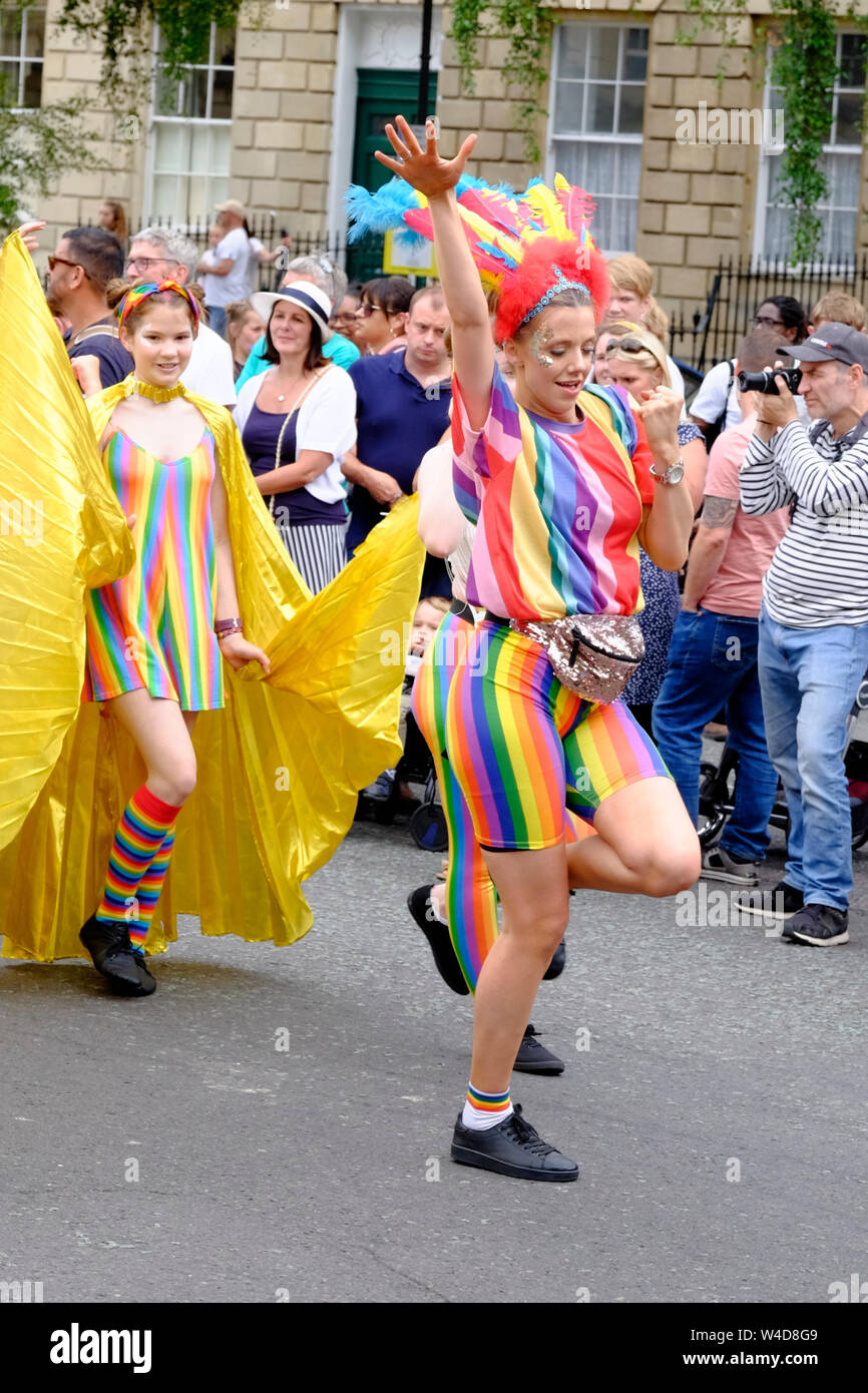Bath, Somerset, UK, 13th July 2019. Crowds gathered to see the annual ...