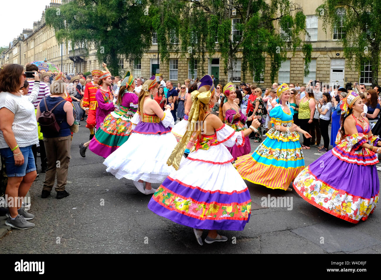 Bath, Somerset, UK, 13th July 2019. Crowds gathered to see the annual ...