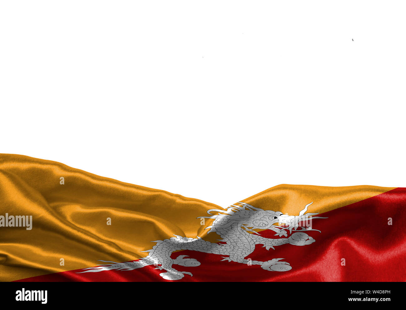 Butane flag isolated on white background with place for your text Stock ...