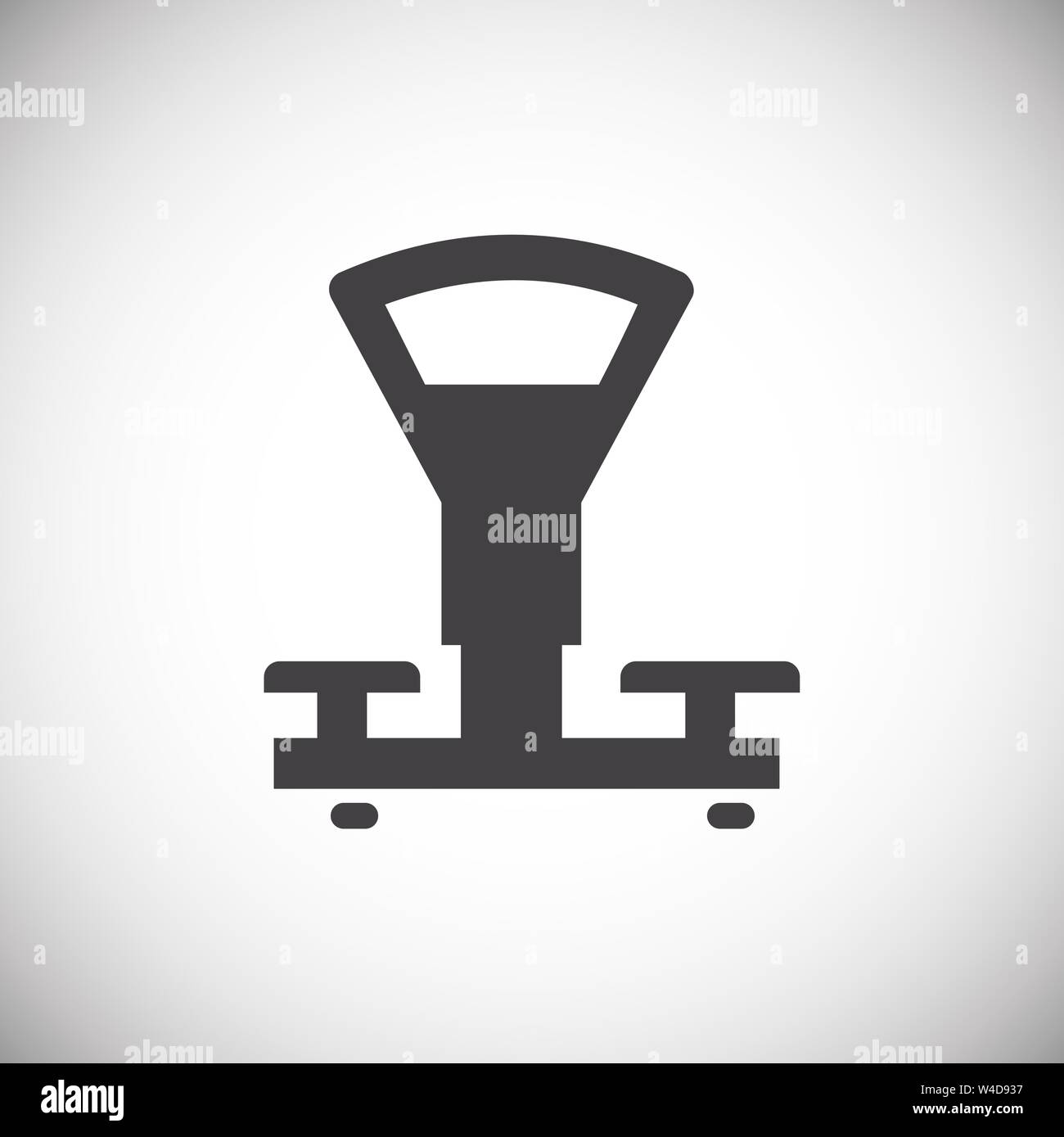 Scale related icon on background for graphic and web design. Simple ...