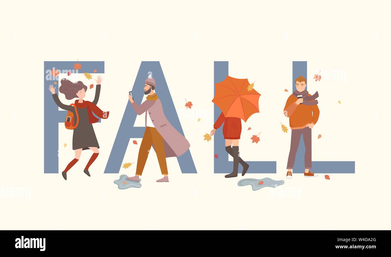 Girl walking in puddle Stock Vector Images - Alamy