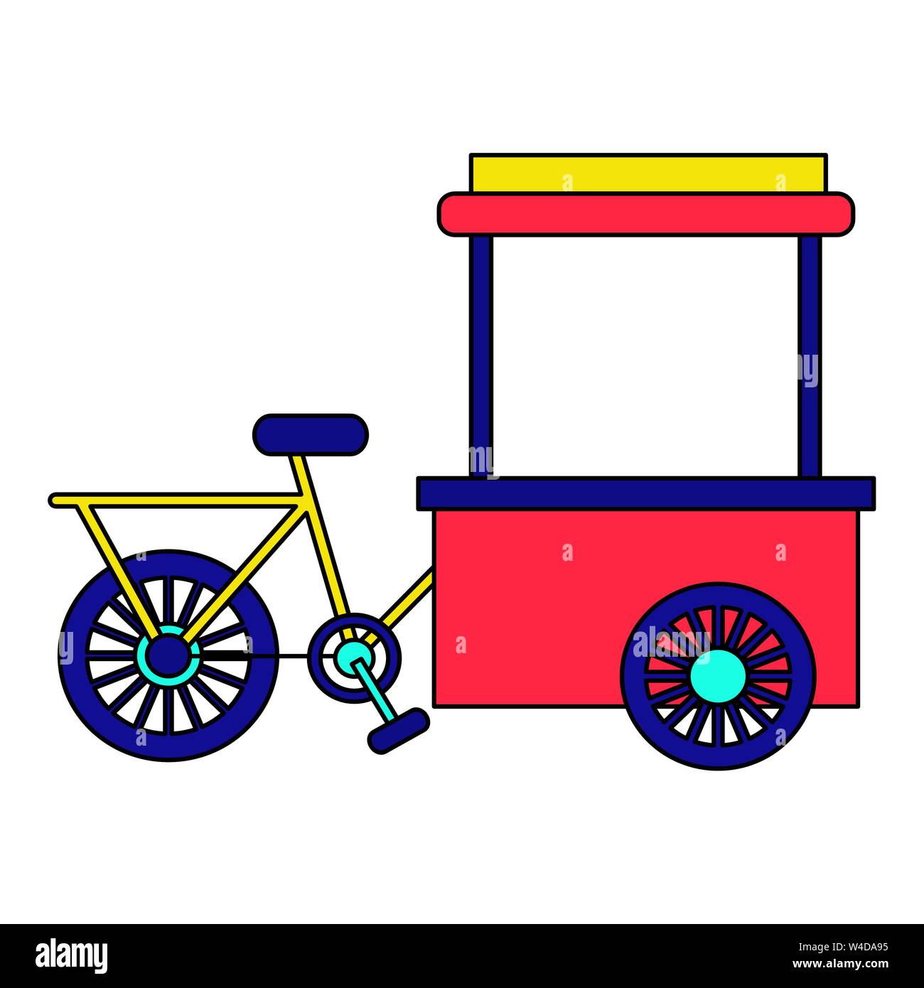 Food market side stand Stock Vector Images - Alamy