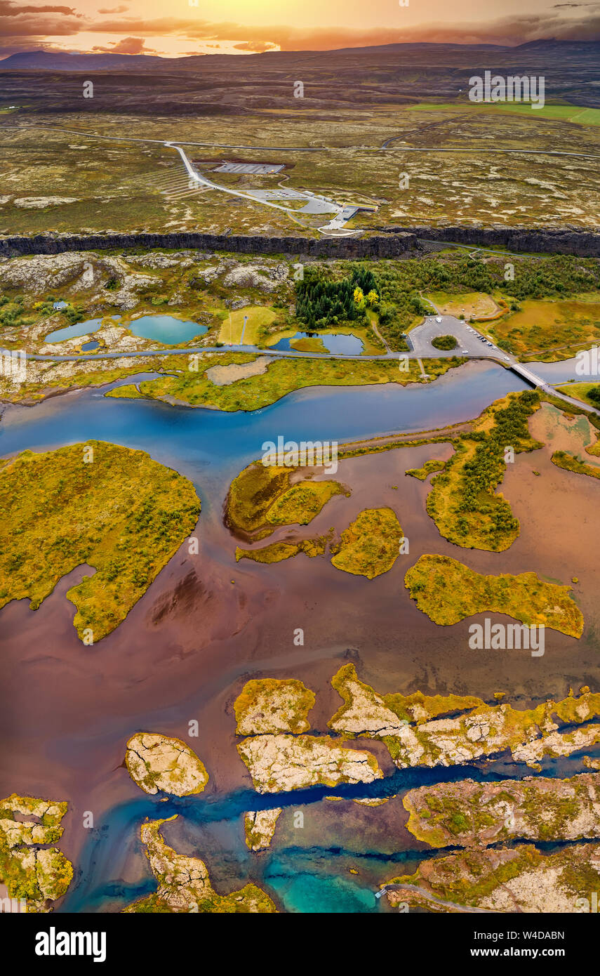 Silfra, Lake Thingvellir, Thingvellir National Park, Iceland. Unesco ...