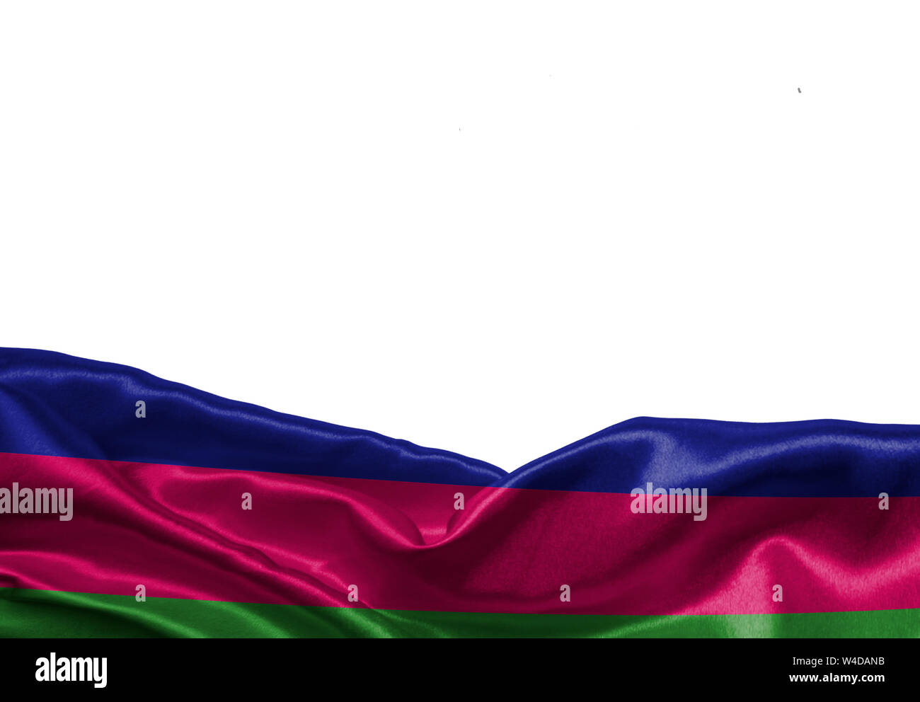 Kuban peoples republic flag isolated on white background with place for ...