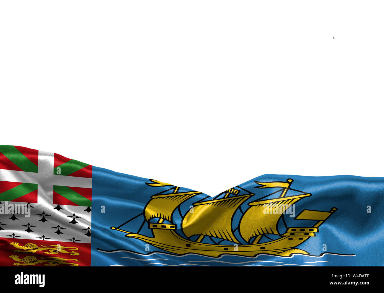 White saint pierre and miquelon flag hi-res stock photography and ...