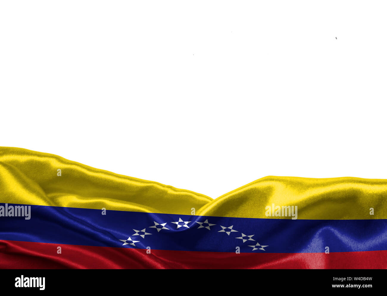 Venezuela flag isolated on white background with place for your text ...