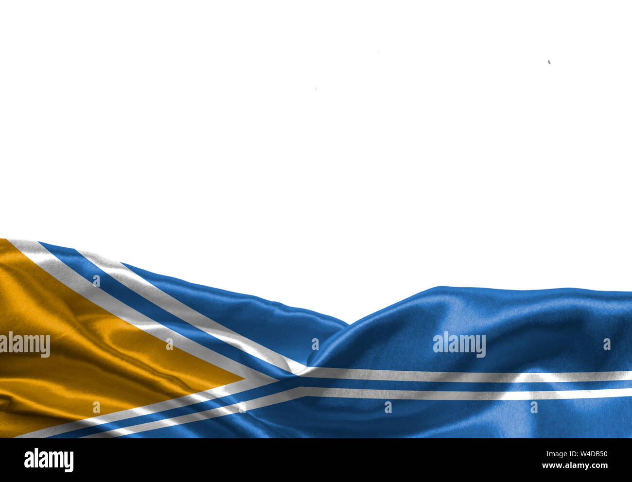 Tuva flag isolated on white background with place for your text Stock ...