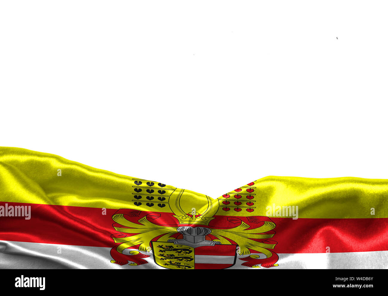 Carinthia flag isolated on white background with place for your text ...