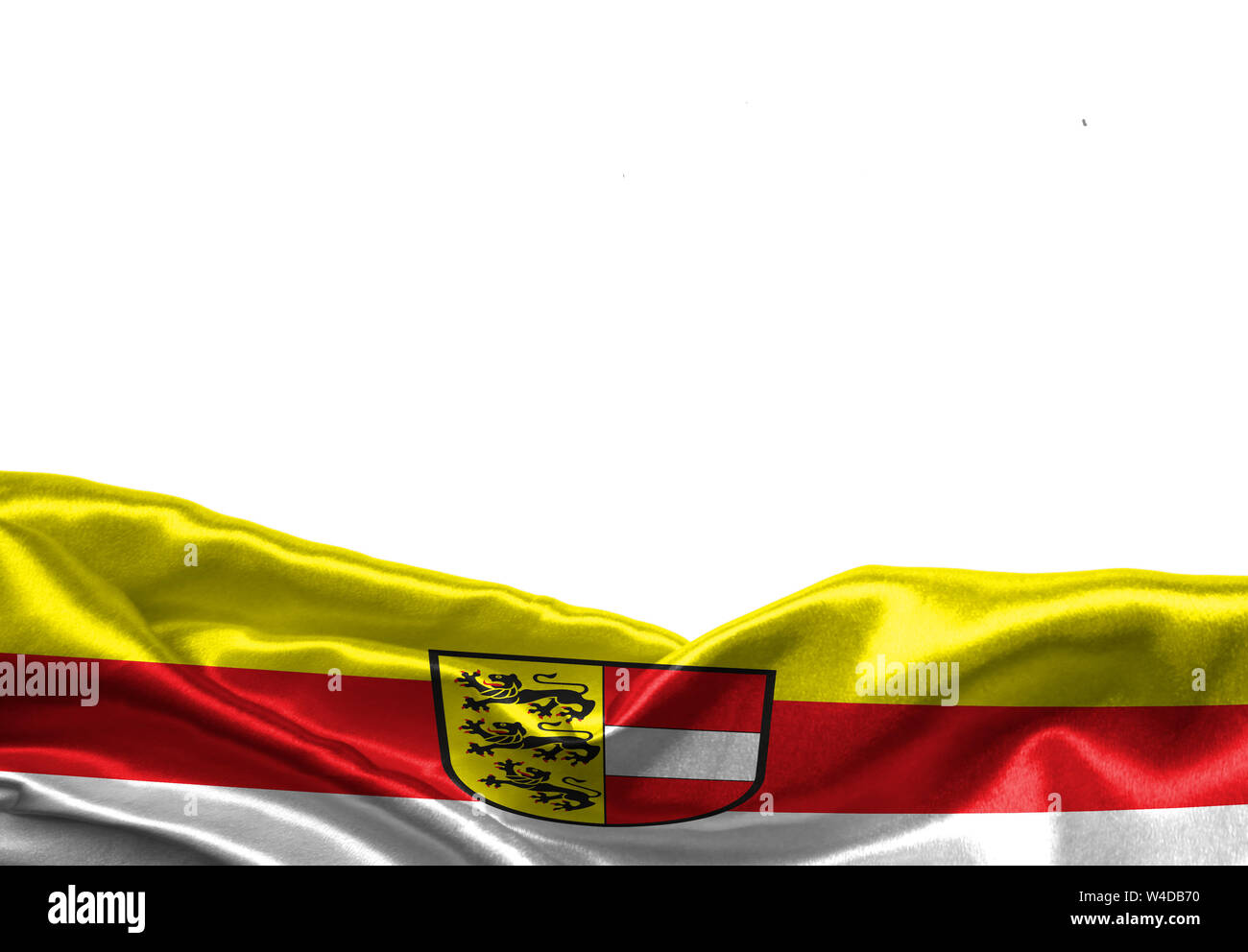 Carinthia flag isolated on white background with place for your text ...